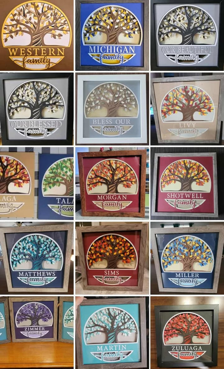 Family Tree Shadowbox Class - Nov 14 6:30PM – Hunter & Ellie's
